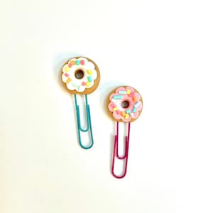 Donut Paper Clips, Decorative Paper Clips, Journal Paper Clips ...
