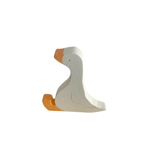 White Goose, Goose Shelf Decor, Wooden Goose, Goose Shelf Sitter, Baby ...