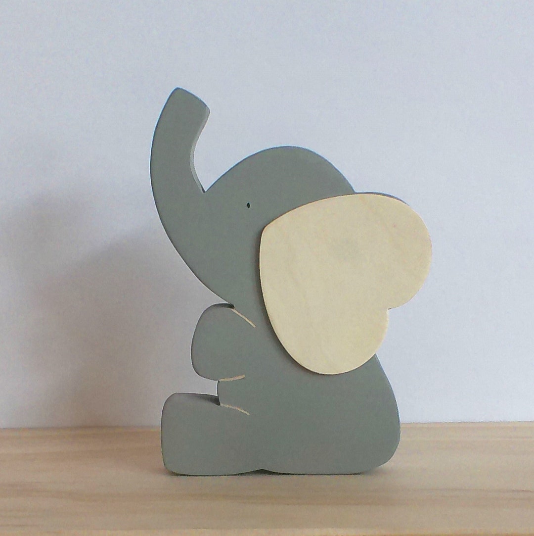 Handmade Wooden Elephant Shelf Decor: Nursery or Toddler Room - Etsy