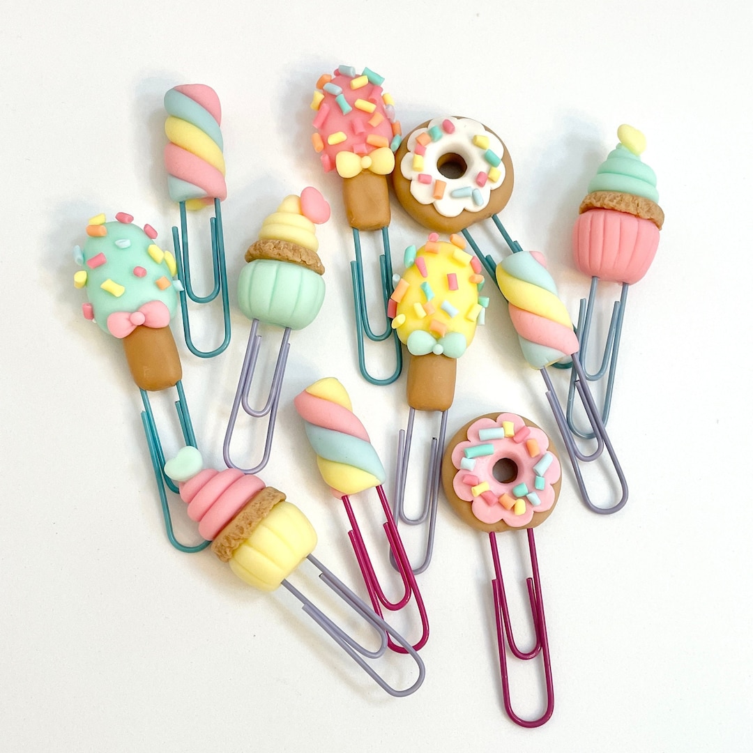Donut Paper Clips, Decorative Paper Clips, Journal Paper Clips ...