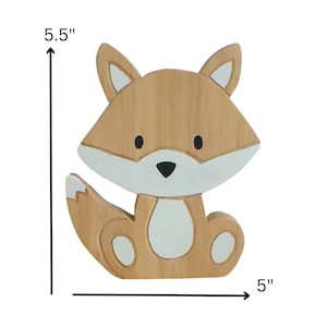 Fox Shelf Decor, Fox Baby Shower, Wooden Fox Decor, Wooden Fox, Nursery ...