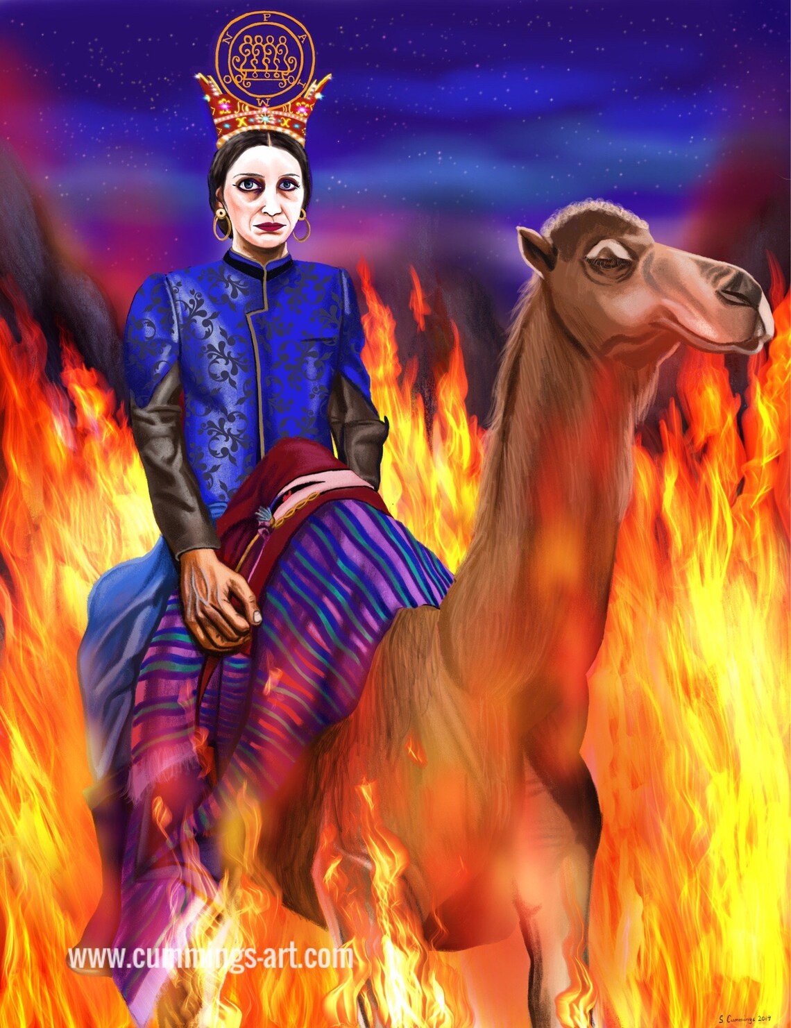 PAIMON Limited Edition 11"x14" Art Print Steve Cummings Demon ...