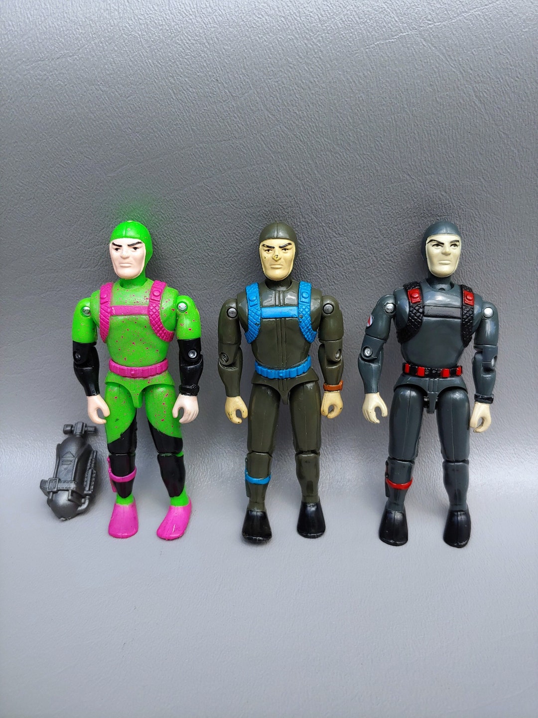 Vintage 1987 Lanard the Corps SHARK Scuba Diver Figure Variant Lot - Etsy