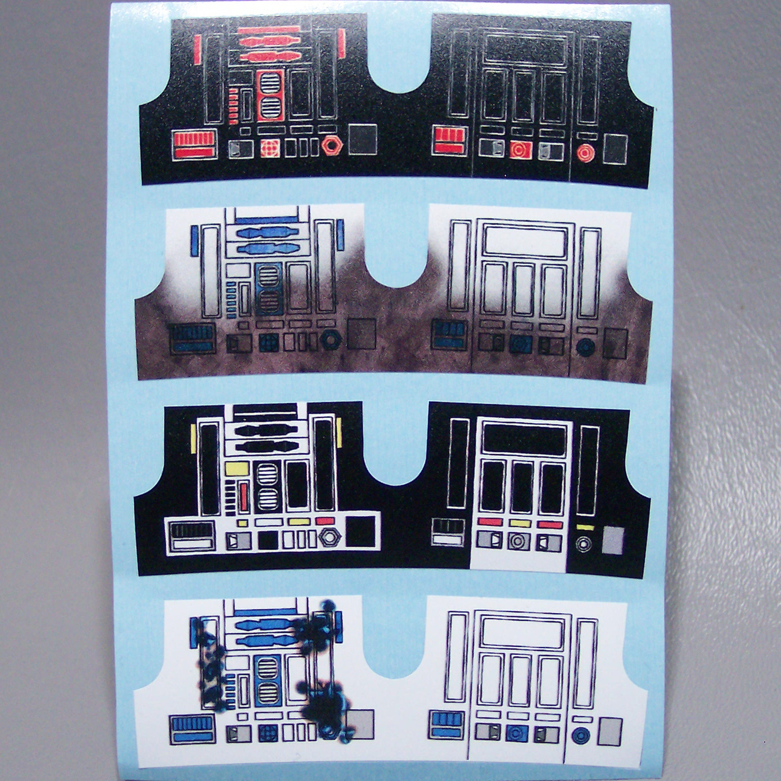 Vintage Star Wars CUSTOM R2-D2 Sticker Decal Lot of 4 Different ...