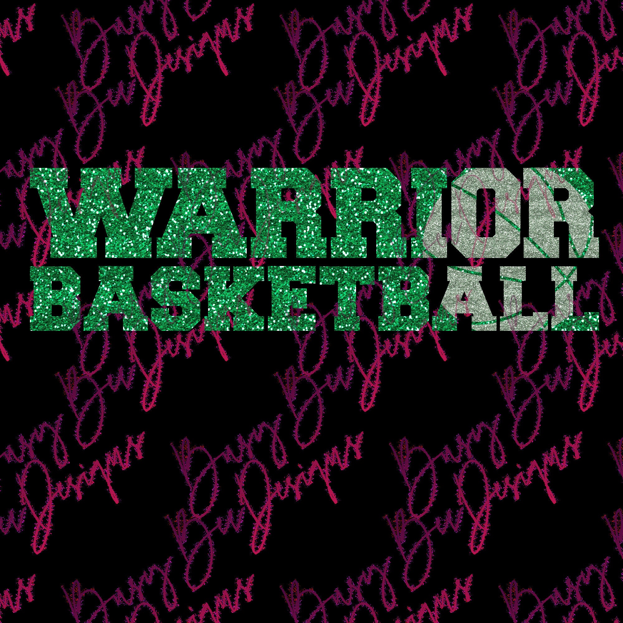Warrior Basketball Canva Frame - Etsy