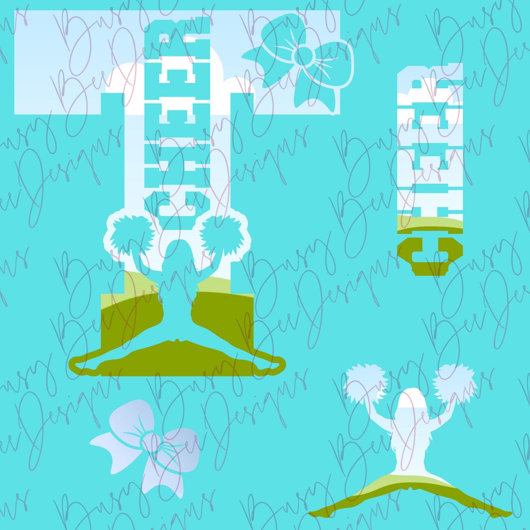 Letter T Cheer Canva Frame - Etsy