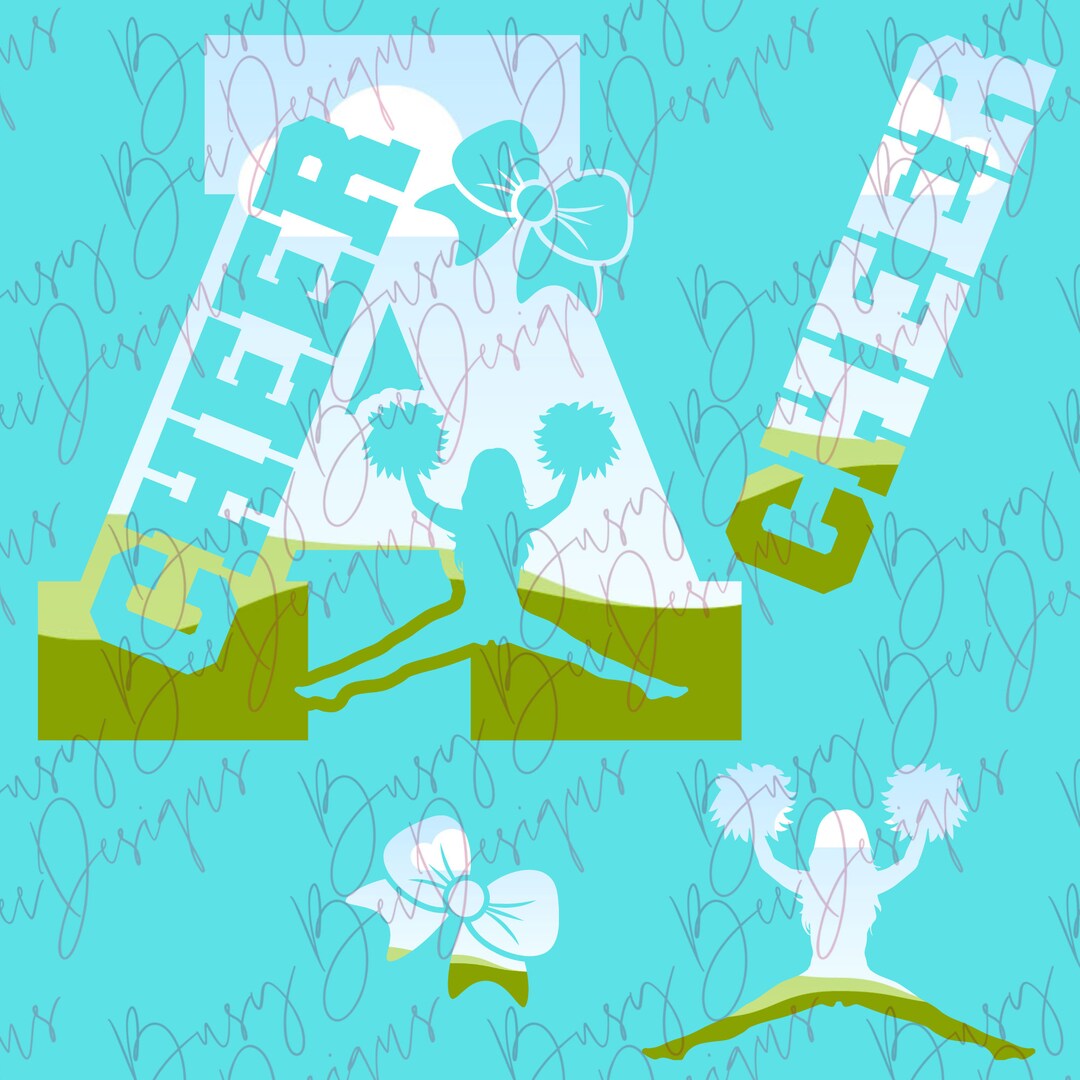 Letter A Cheer Canva Frame - Etsy