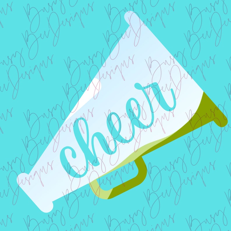 Cheer Megaphone Canva Frame - Etsy