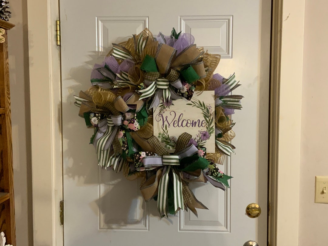Elegant Spring Welcome Bow. - Etsy