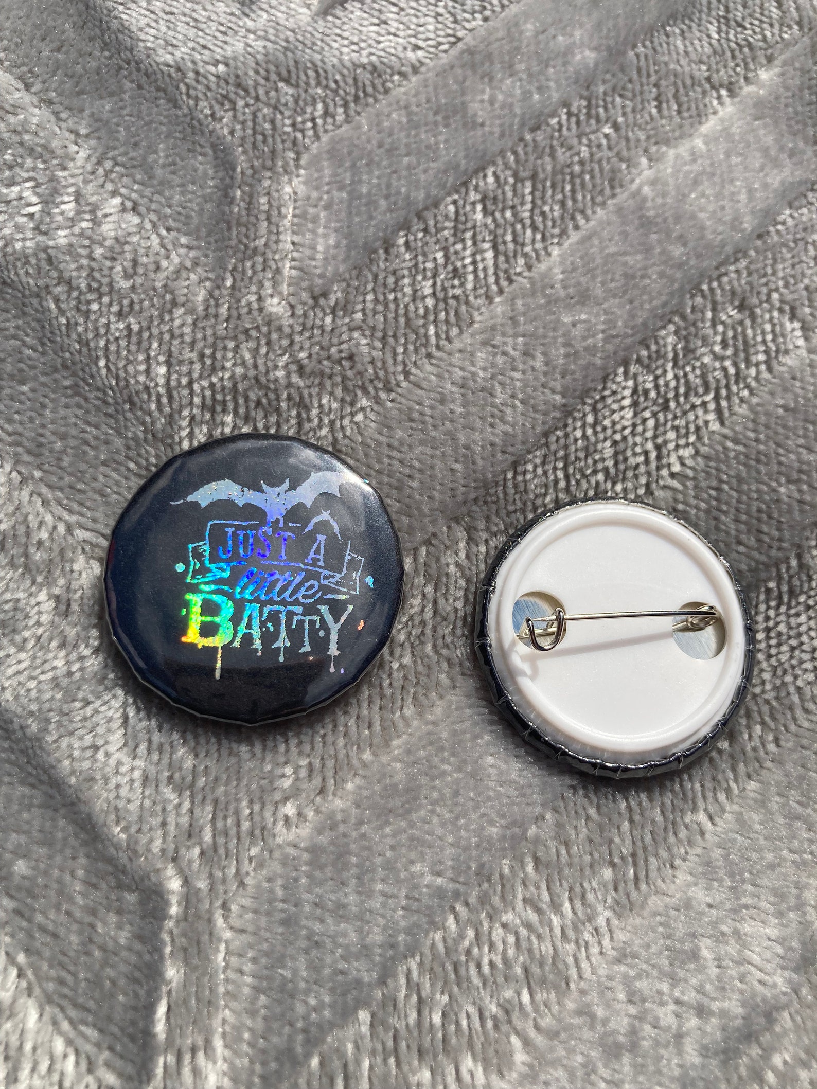 Gothic Button Badge, Black Skull Badge, Creep Badge Pin, Alternative ...