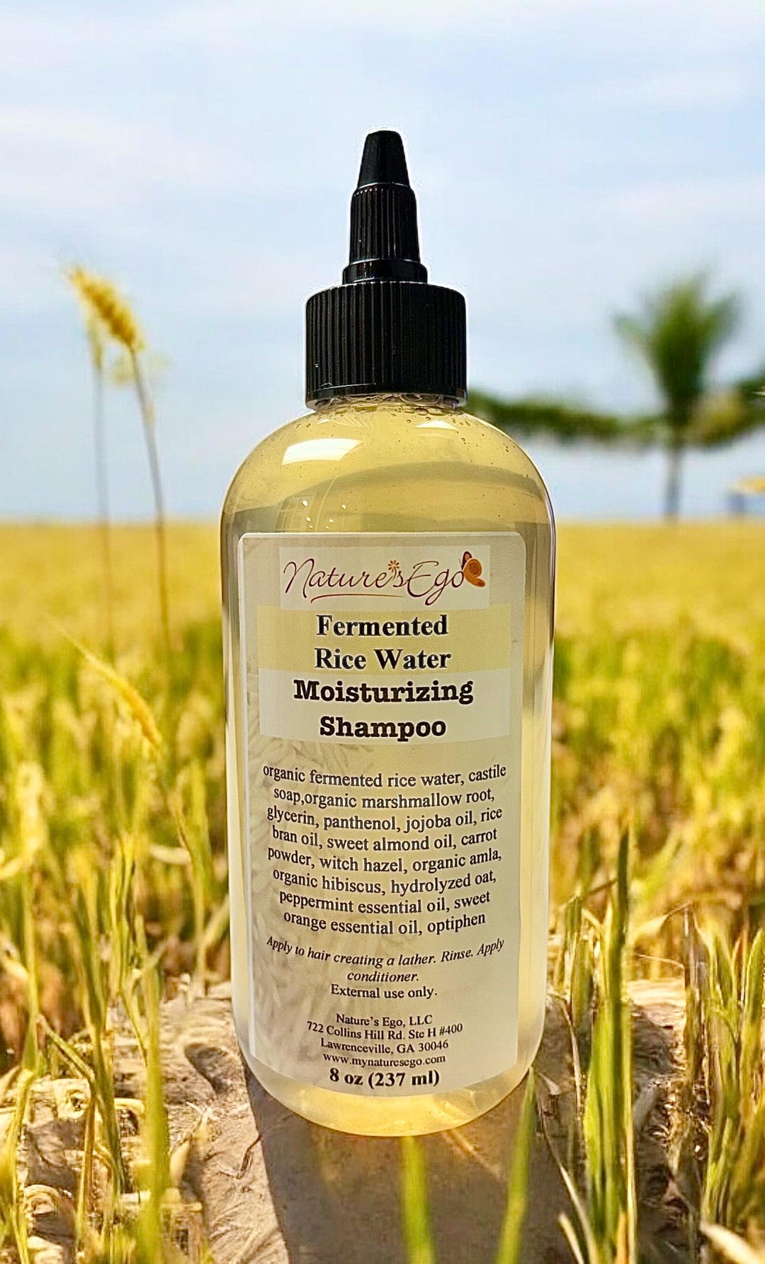 Fermented Rice Water Moisturizing Shampoo (jojoba, Almond Oil, Amla ...