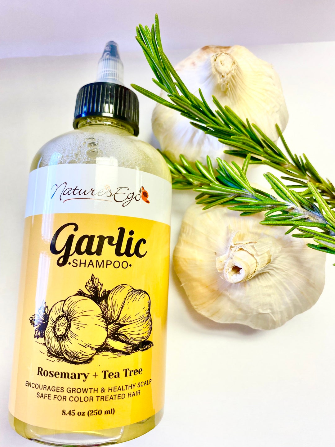 Garlic Shampoo all Hair Types, Curly, Straight, Locs Microlocs ...