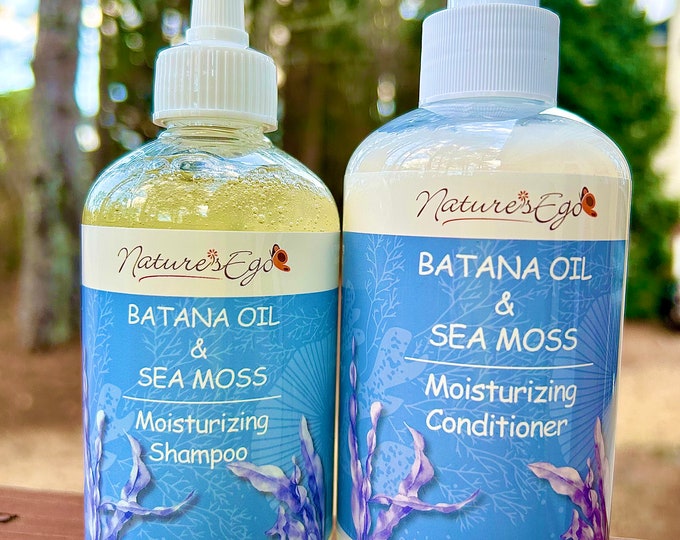 Batana Oil & Sea Moss Moisturizing Shampoo/conditioner (high Slip, High ...