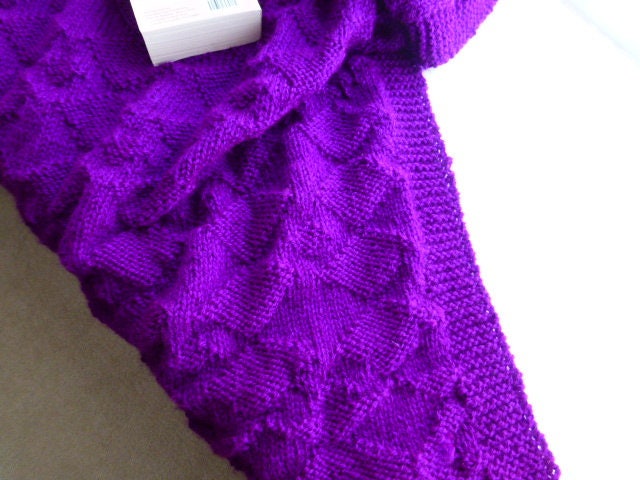Bright Purple Argyle Throw - Etsy