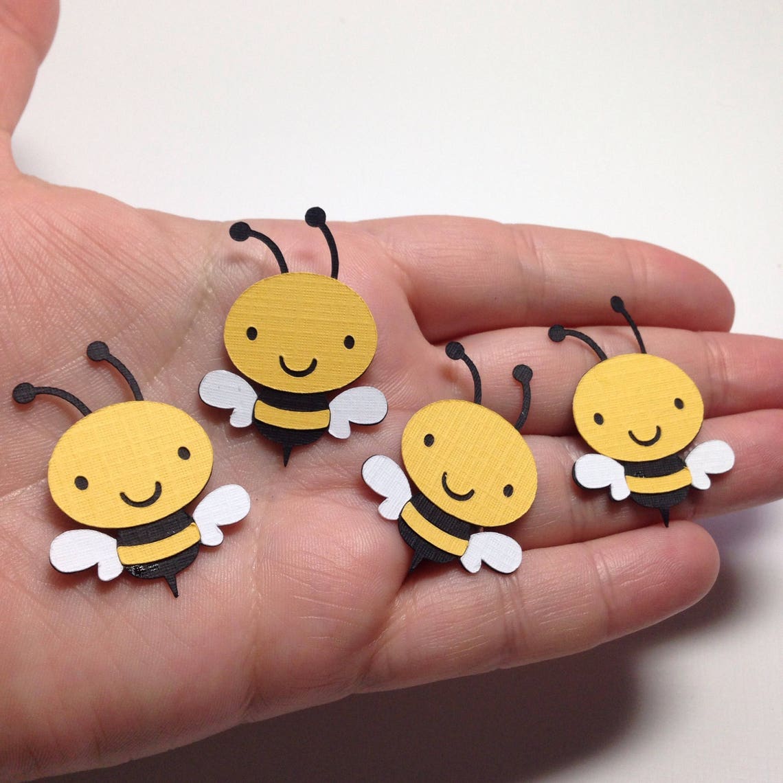 MINI Bee Die Cuts Paper Bee Cut Outs Mom to BEE Baby | Etsy