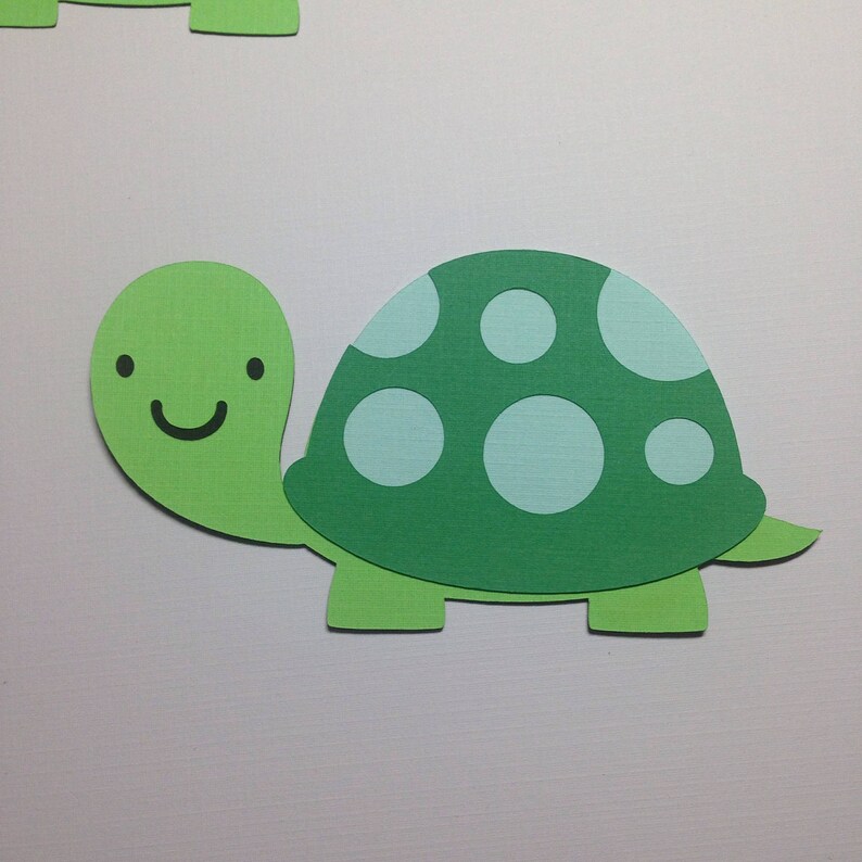 Turtle Die Cuts Paper Turtle Cut Outs Pond Friends Baby | Etsy Australia