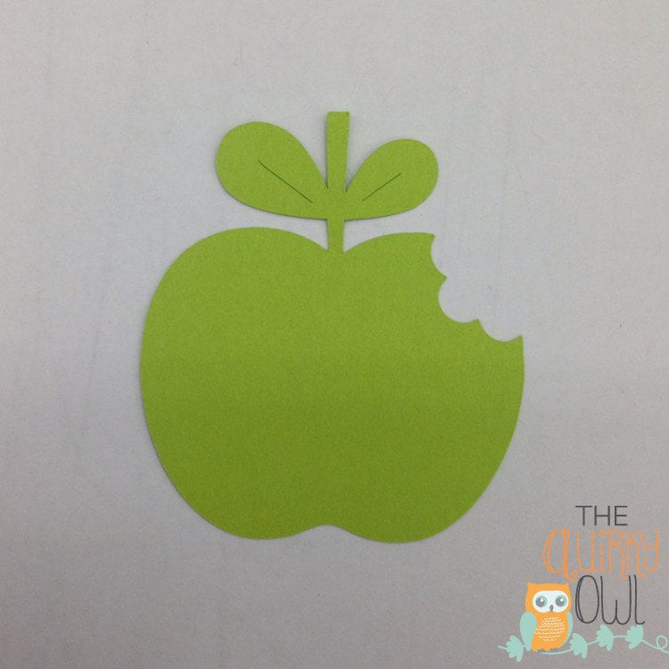 Scrapbooking Die Cuts Green Apple Yellow Apple Apple Shapes 24 Apple ...