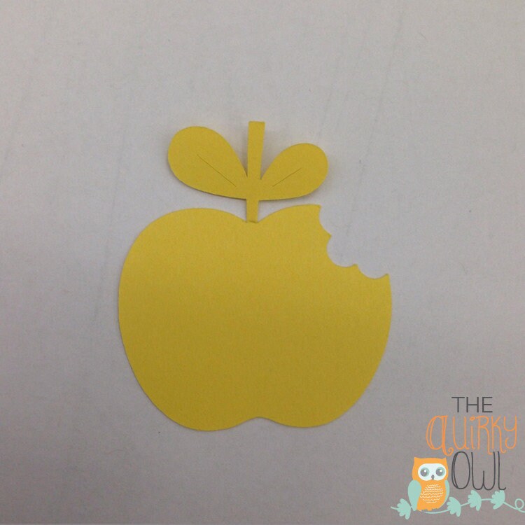 Scrapbooking Die Cuts Green Apple Yellow Apple Apple Shapes 24 Apple ...
