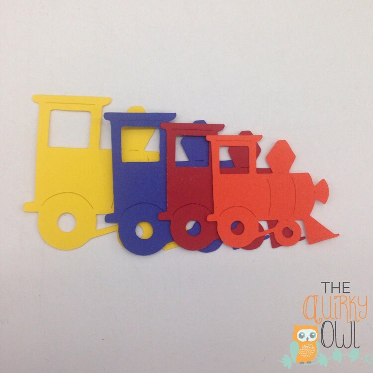 Train Cut Outs Paper Train Shapes Train Party Conductor | Etsy