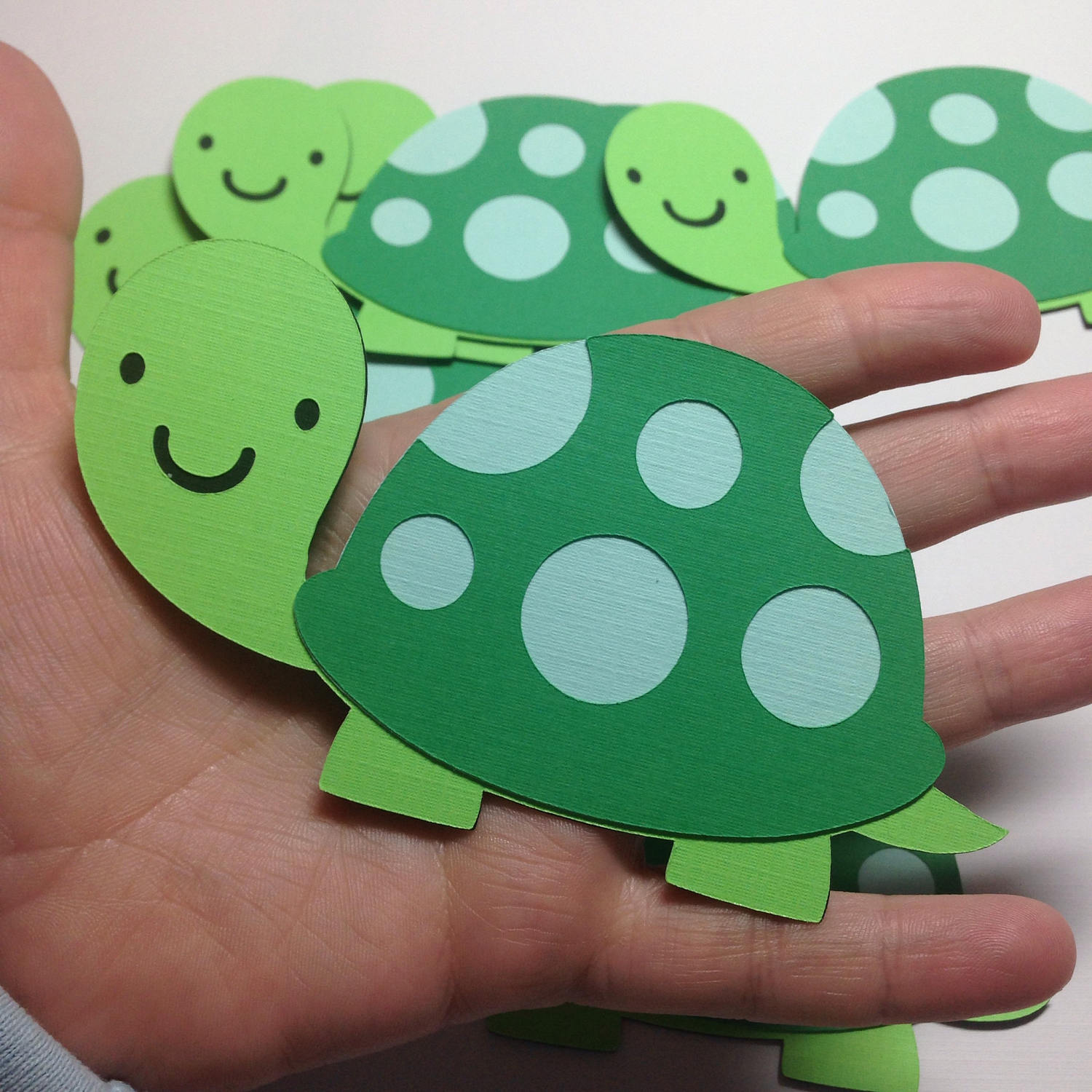 Turtle Die Cuts Paper Turtle Cut Outs Pond Friends Baby | Etsy