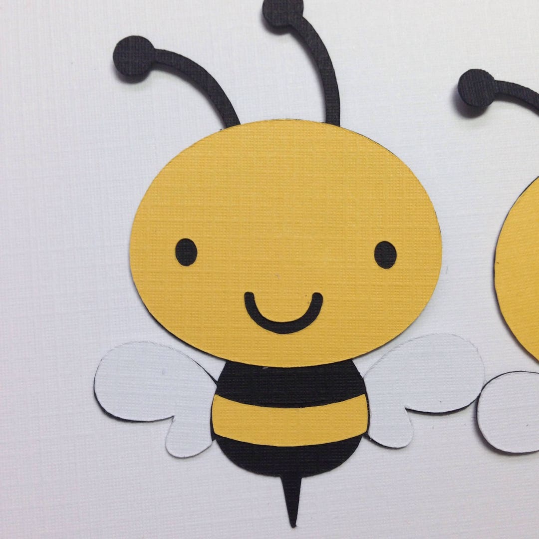 Bee Die Cuts Paper Bee Cut Outs Mom to BEE Baby Shower - Etsy