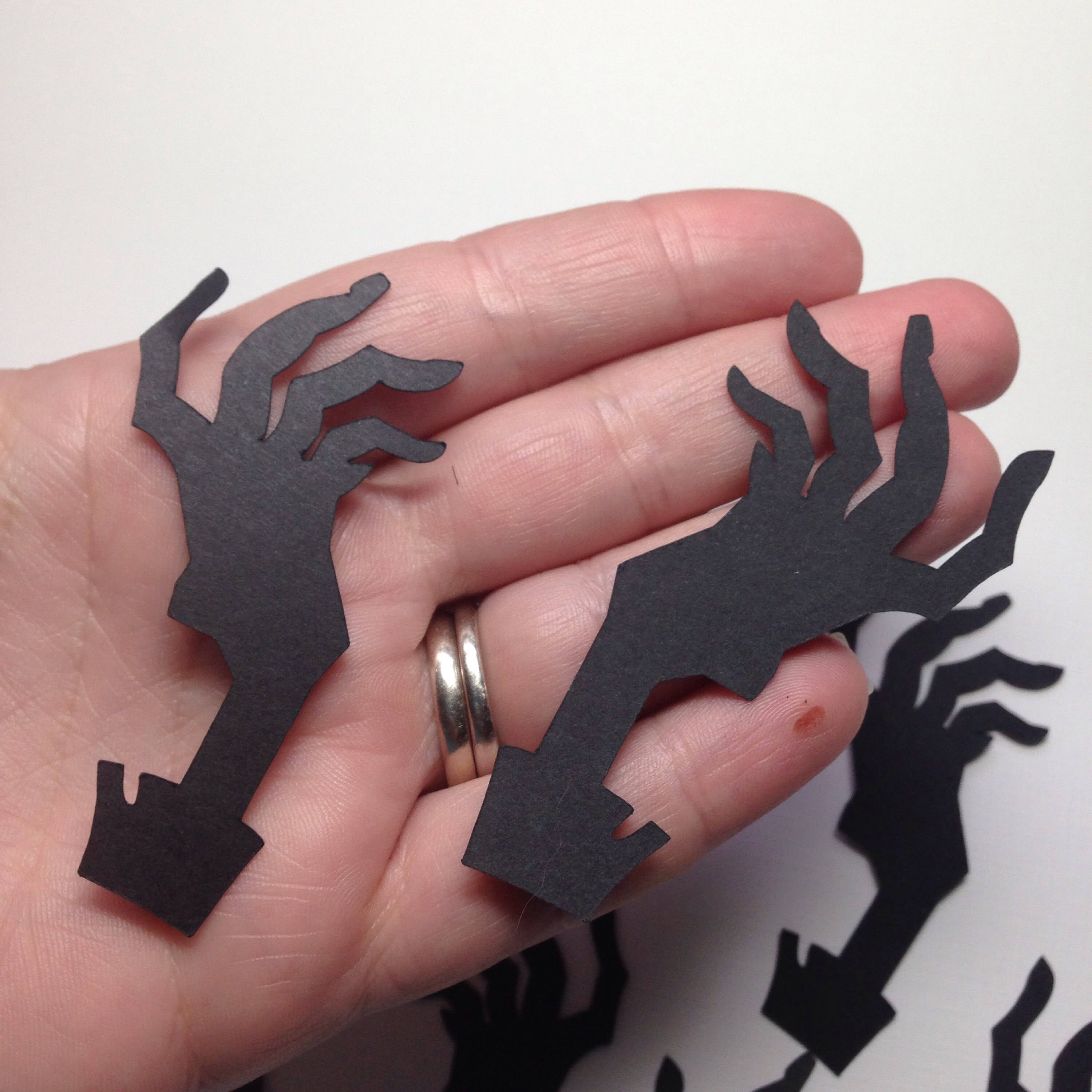 Creepy Zombie Hand Paper Die Cut Shapes Halloween Die Cuts - Etsy Canada