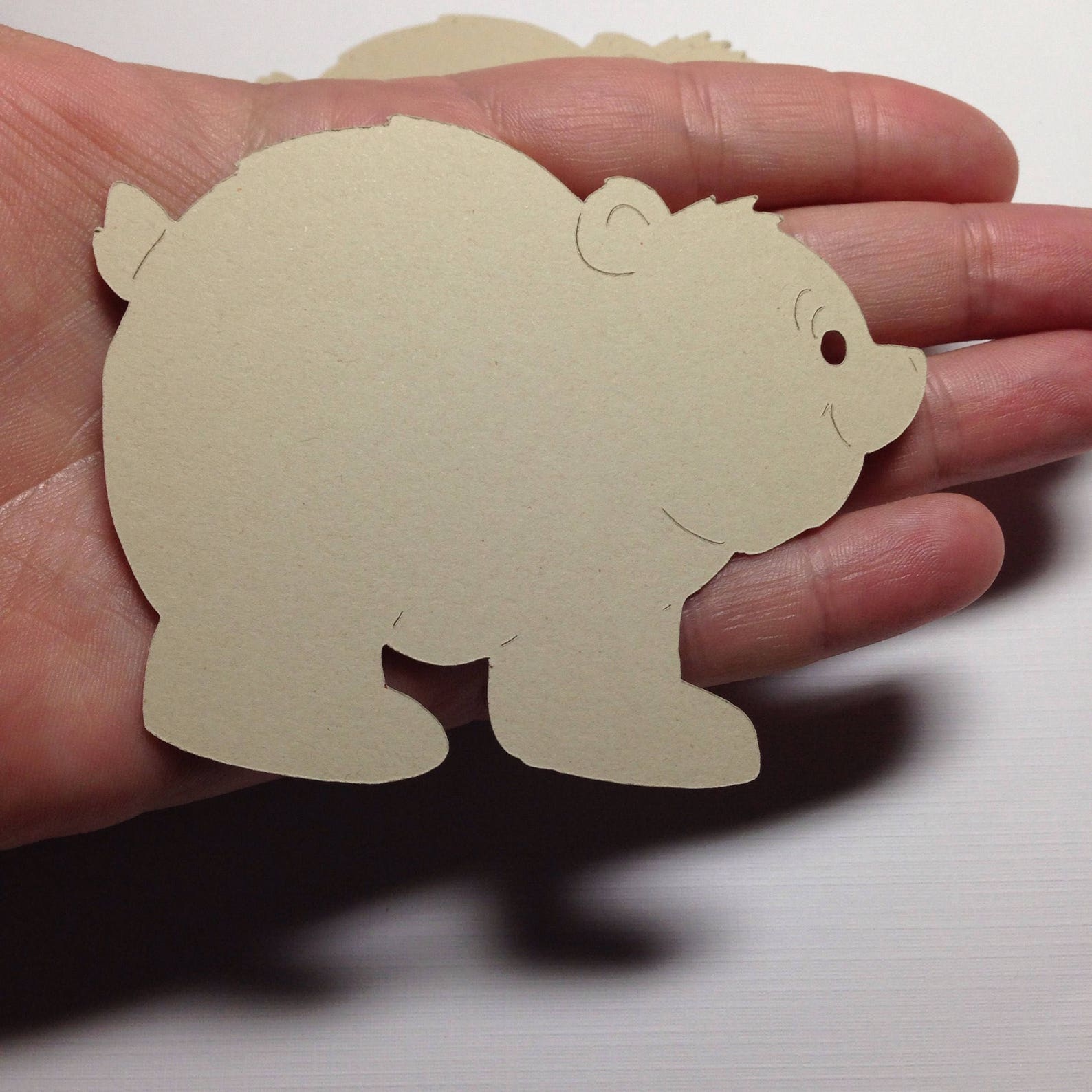 Bear Die Cuts 18 Paper Bear Shapes Bear Cut Outs Grizzly | Etsy