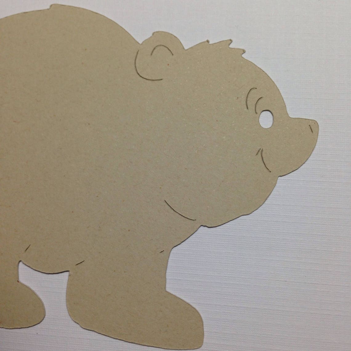 Bear Die Cuts 18 Paper Bear Shapes Bear Cut Outs Grizzly | Etsy