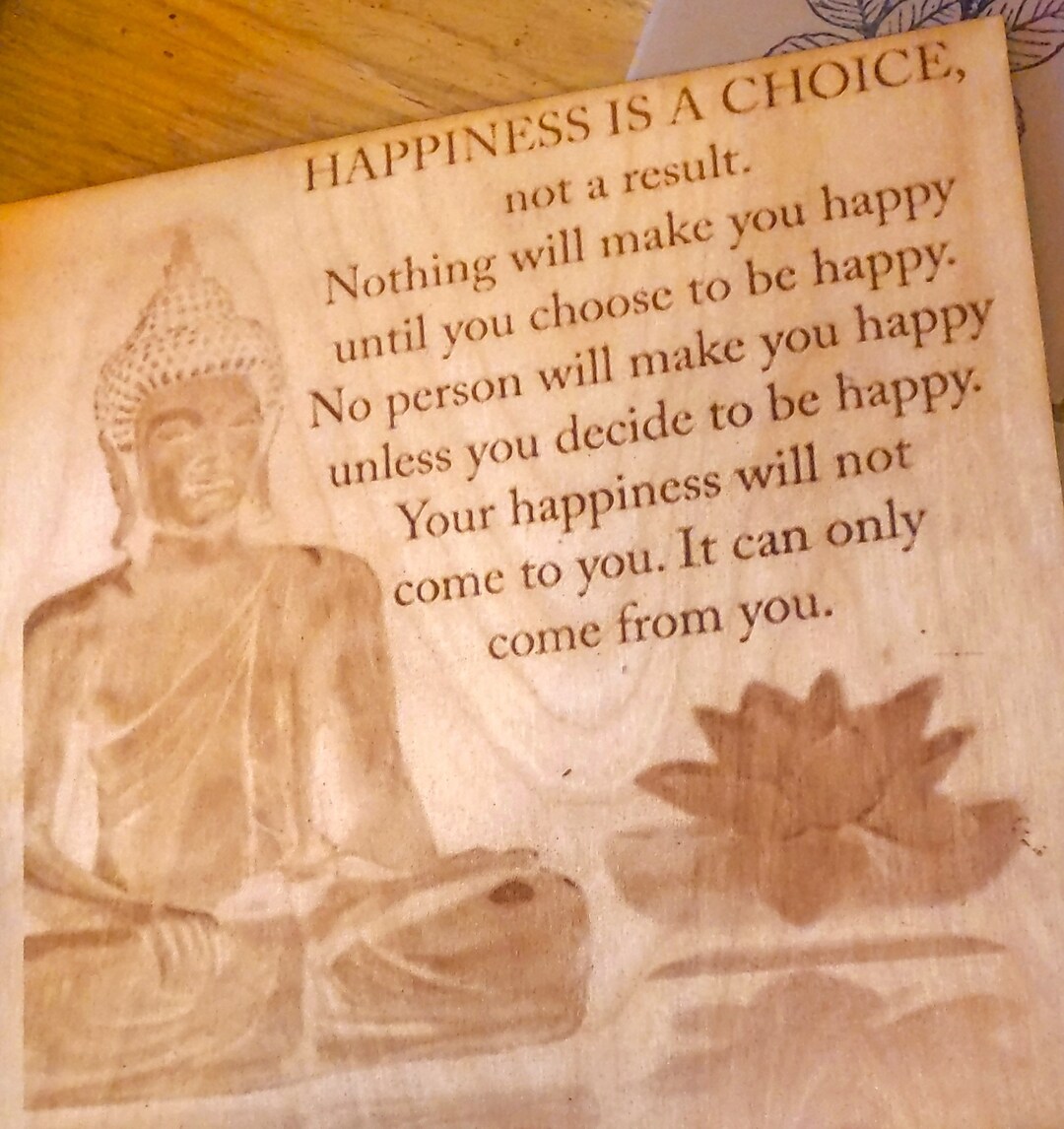 Zen Inspirational Quote, Laser Cut Wall Art and Decor. Buddha, Zen ...