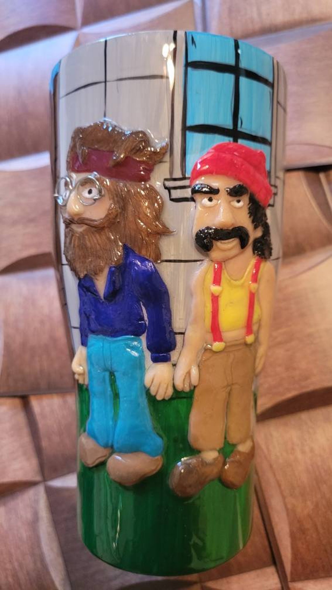 Hand Sculpted 3d Cheech and Chong. - Etsy