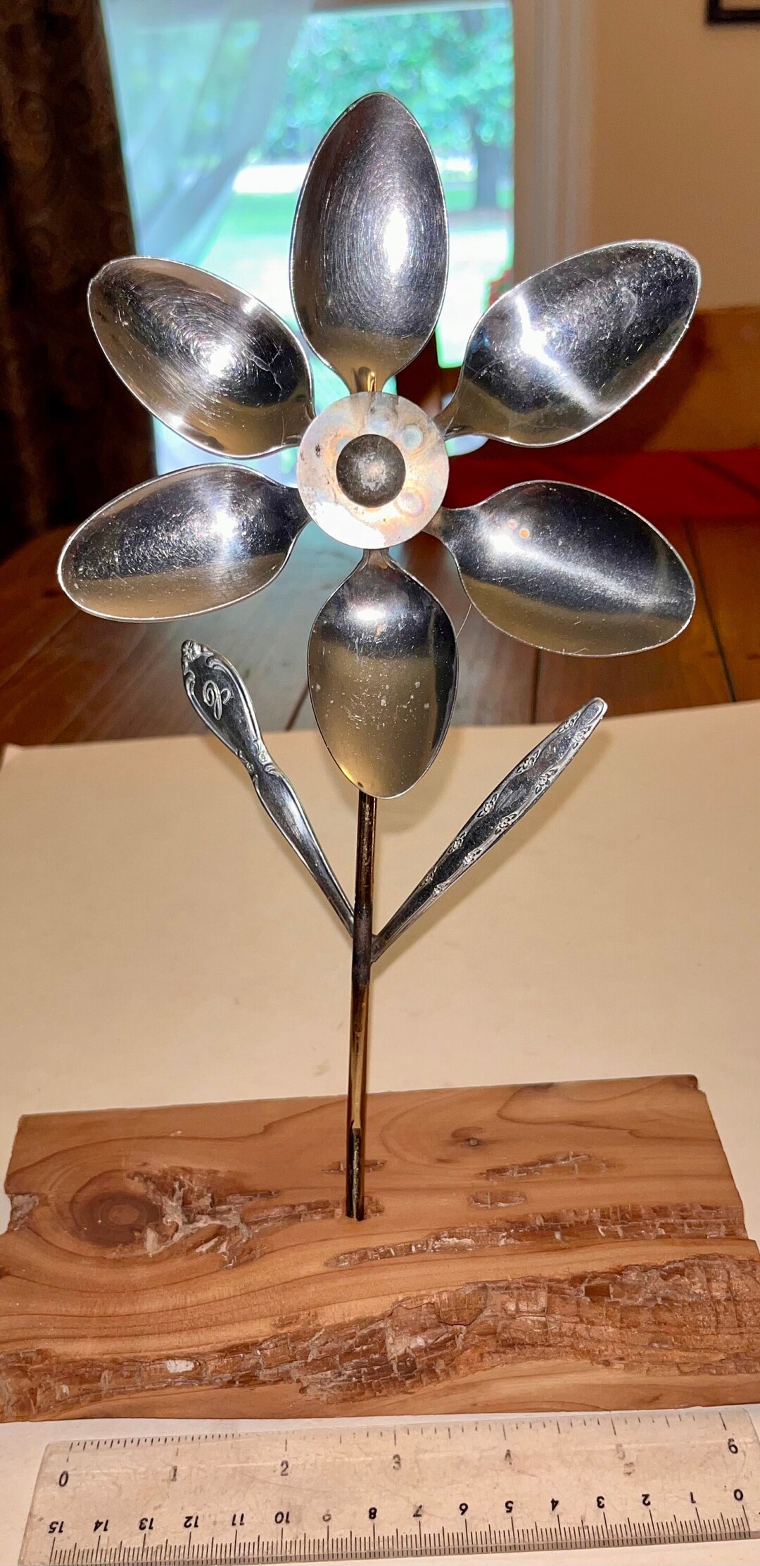 Silverware Flower Sculpture - Etsy