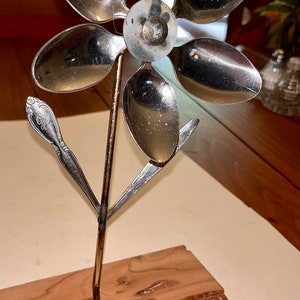 Silverware Flower Sculpture - Etsy