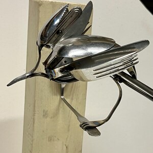 Silverware Bird Sculpture - Etsy