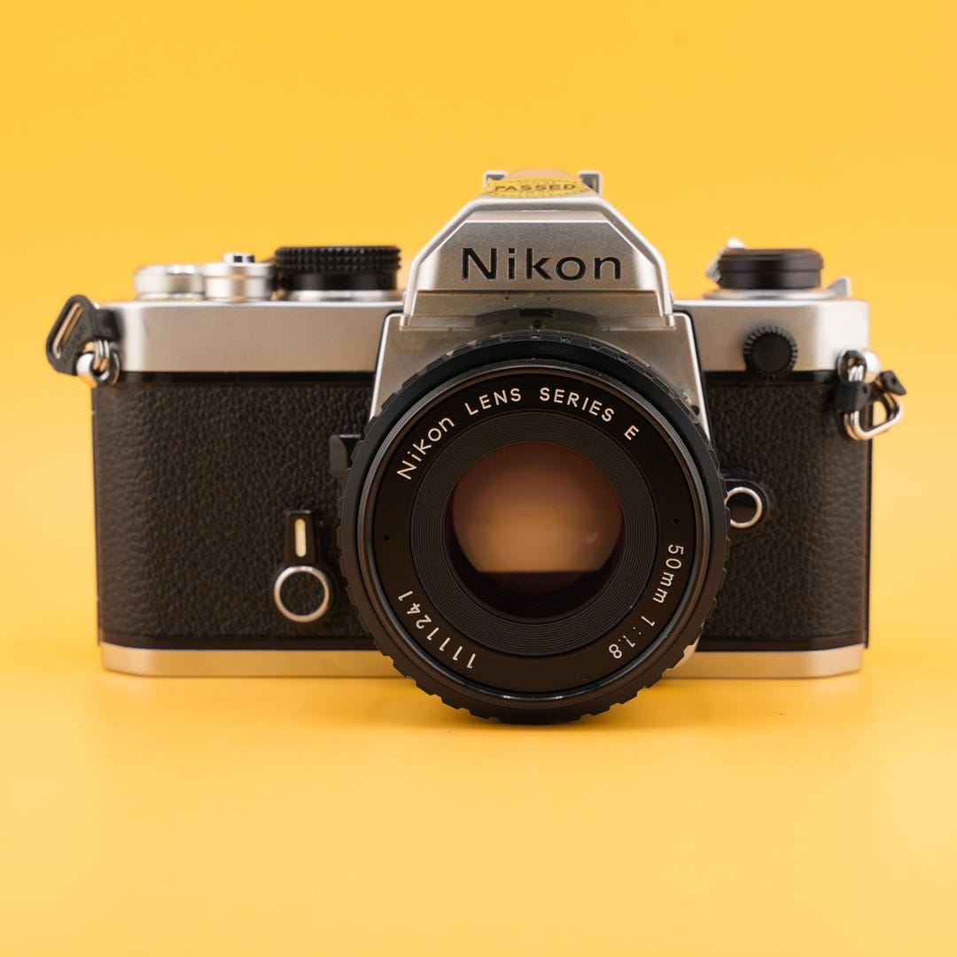 Vintage Nikon FM 35mm SLR Film Camera With Nikon Series E 50mm F1.8 ...
