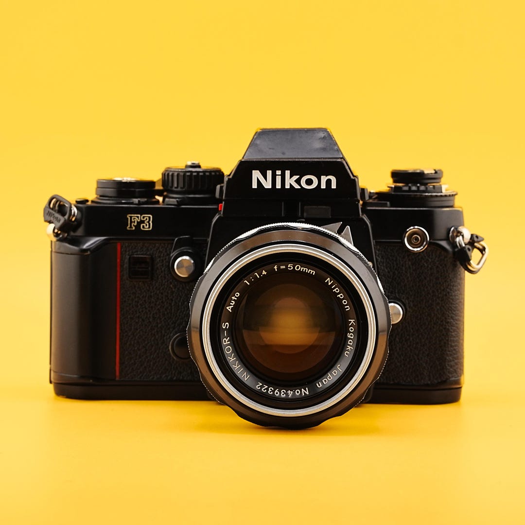 Vintage Nikon F3 35mm SLR Film Camera With Nikkor-s Auto F1.4 Lens ...