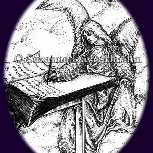 Angel Notecards - Etsy