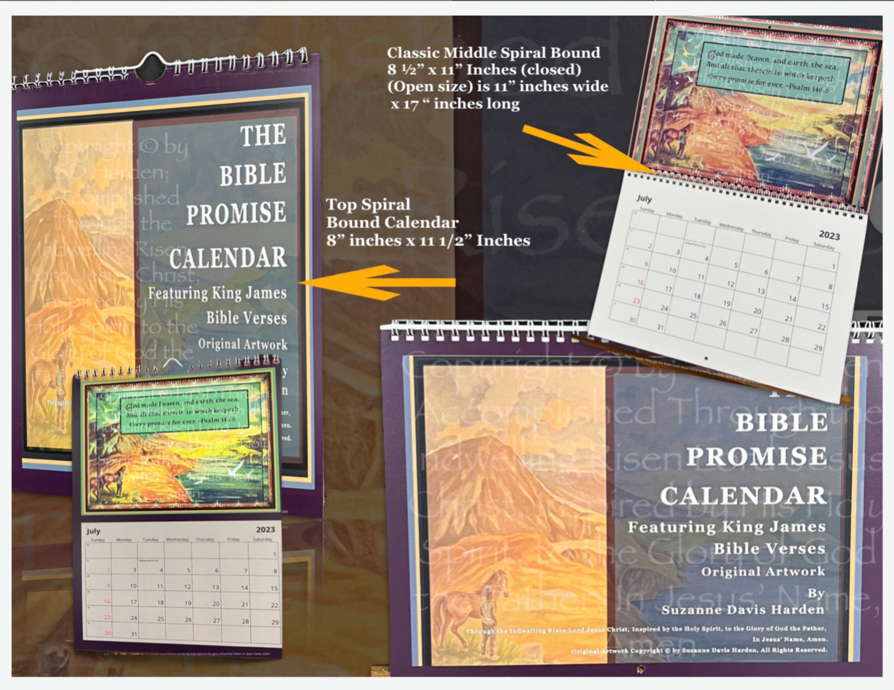 The 2023 Bible Promise Wall Calendar Designed & Illustrated by Suzanne ...