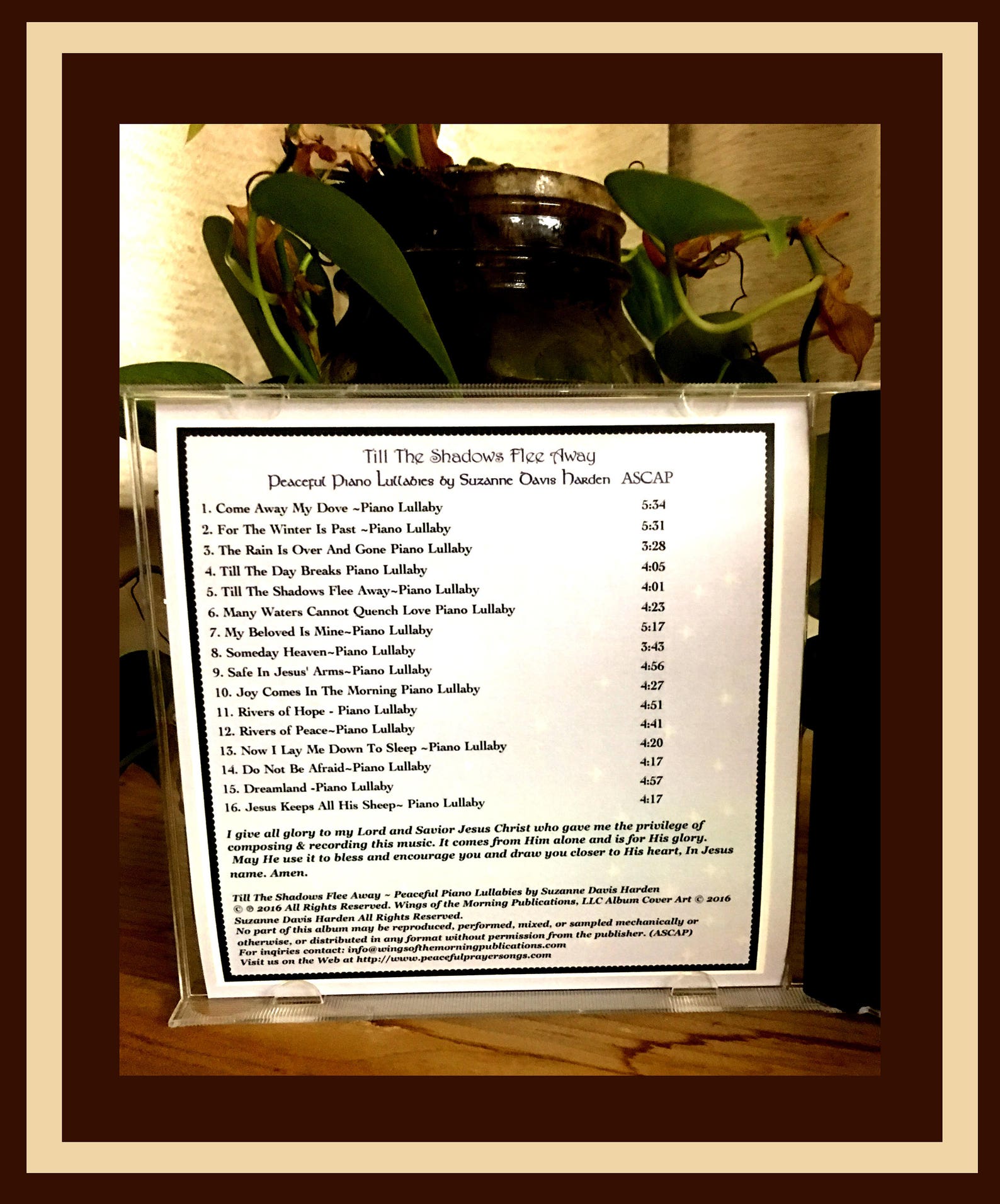 Music Cd-till the Shadows Flee Away~ Peaceful Piano Lullabies by ...