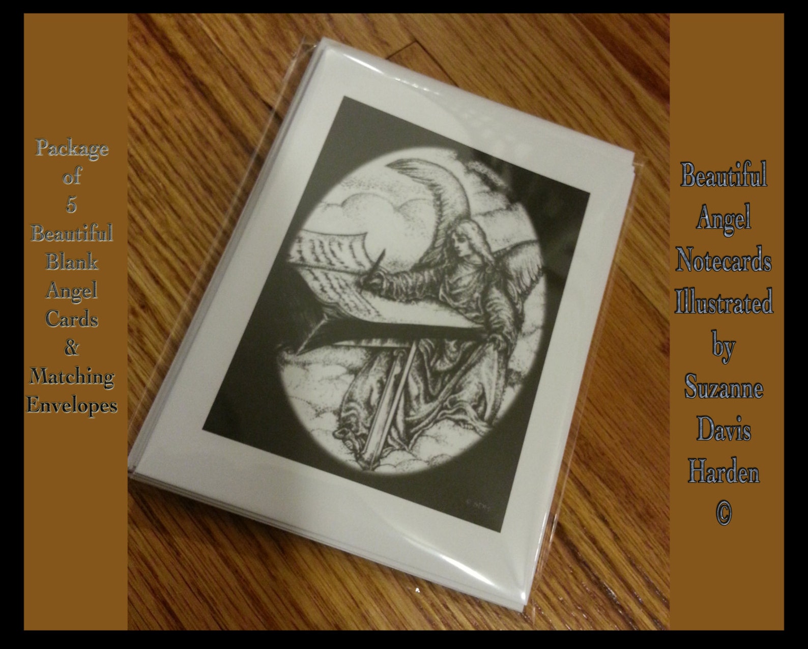 Inspirational Angel Notecards-"angel Writing in the Book of Life ...