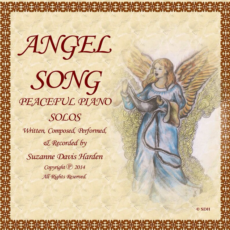 Music Cd-angel Song, Peaceful Piano Solos by Suzanne Davis Harden - Etsy