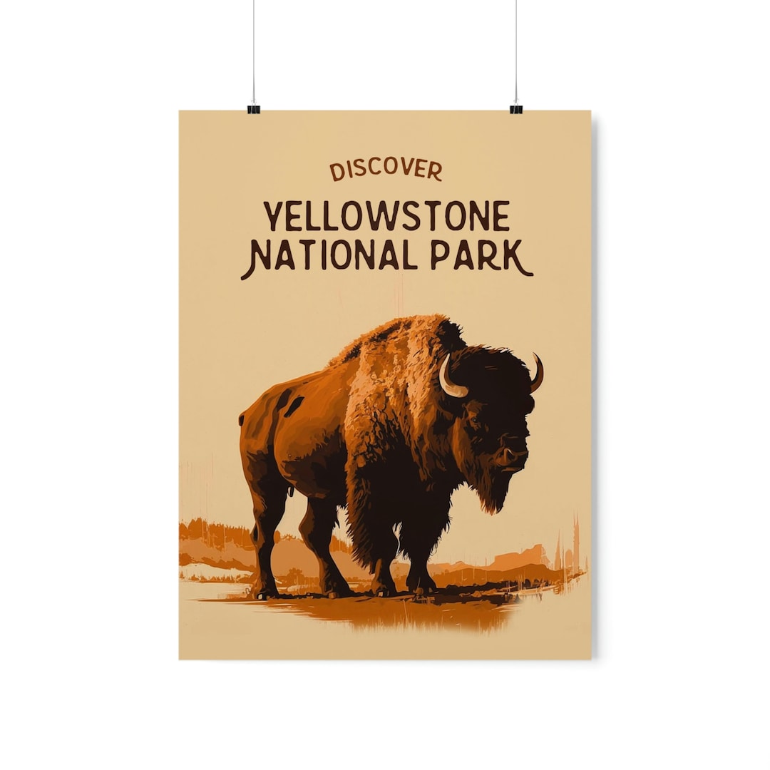 Discover Yellowstone National Park - Breathtaking Art Print for Nature ...