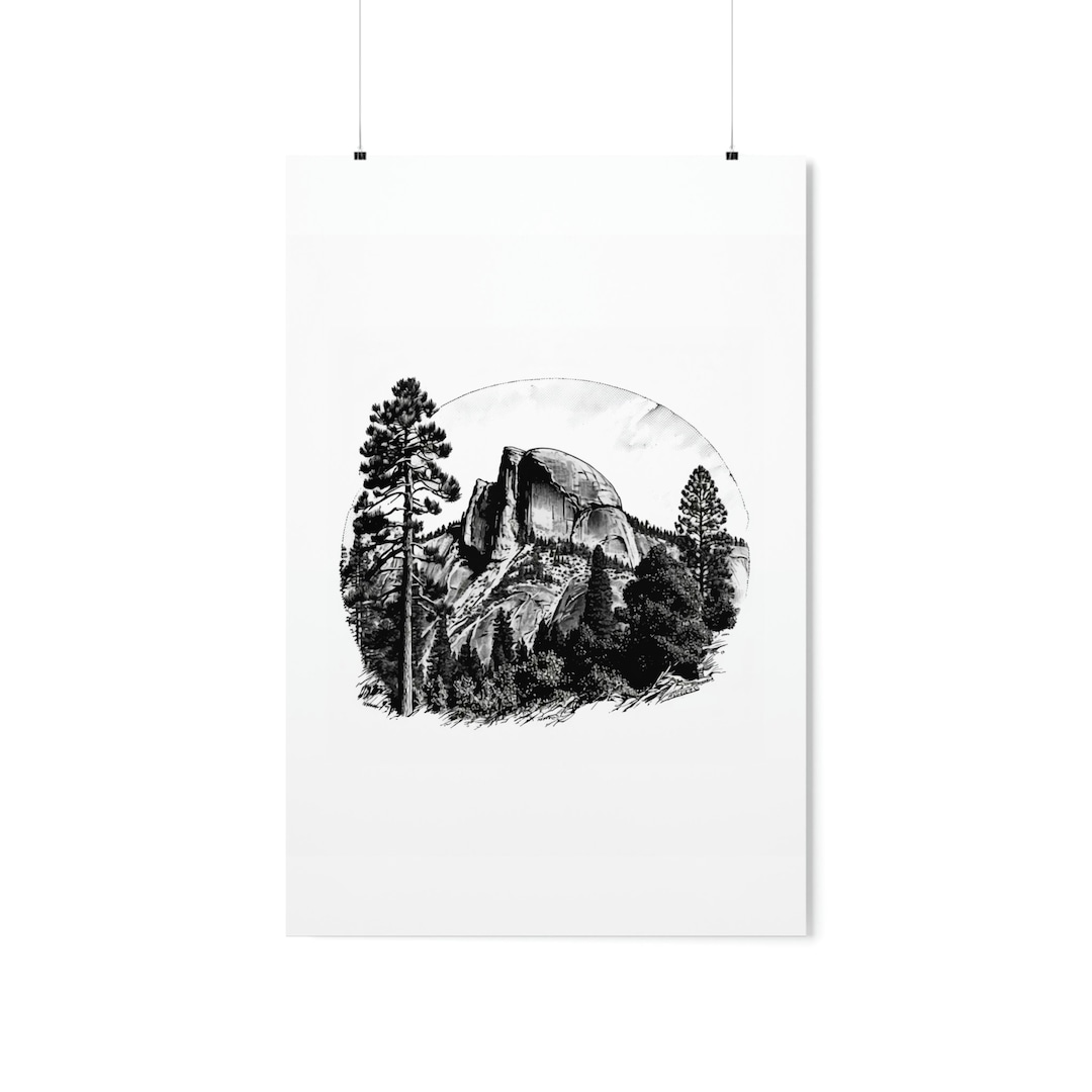 Half Dome Yosemite National Park - Majestic Mountain Landscape ...