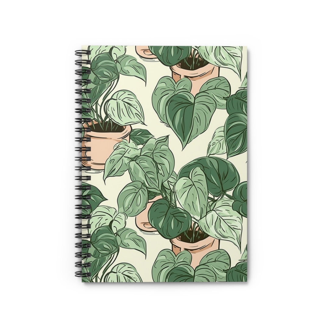Spiral Journal Notebook Pothos Plant Indoor Potted Plant - Etsy