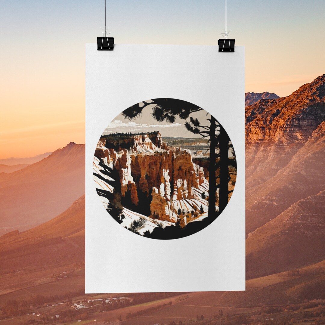 Bryce Canyon National Park Sketch Wall Art Digital Download for ...