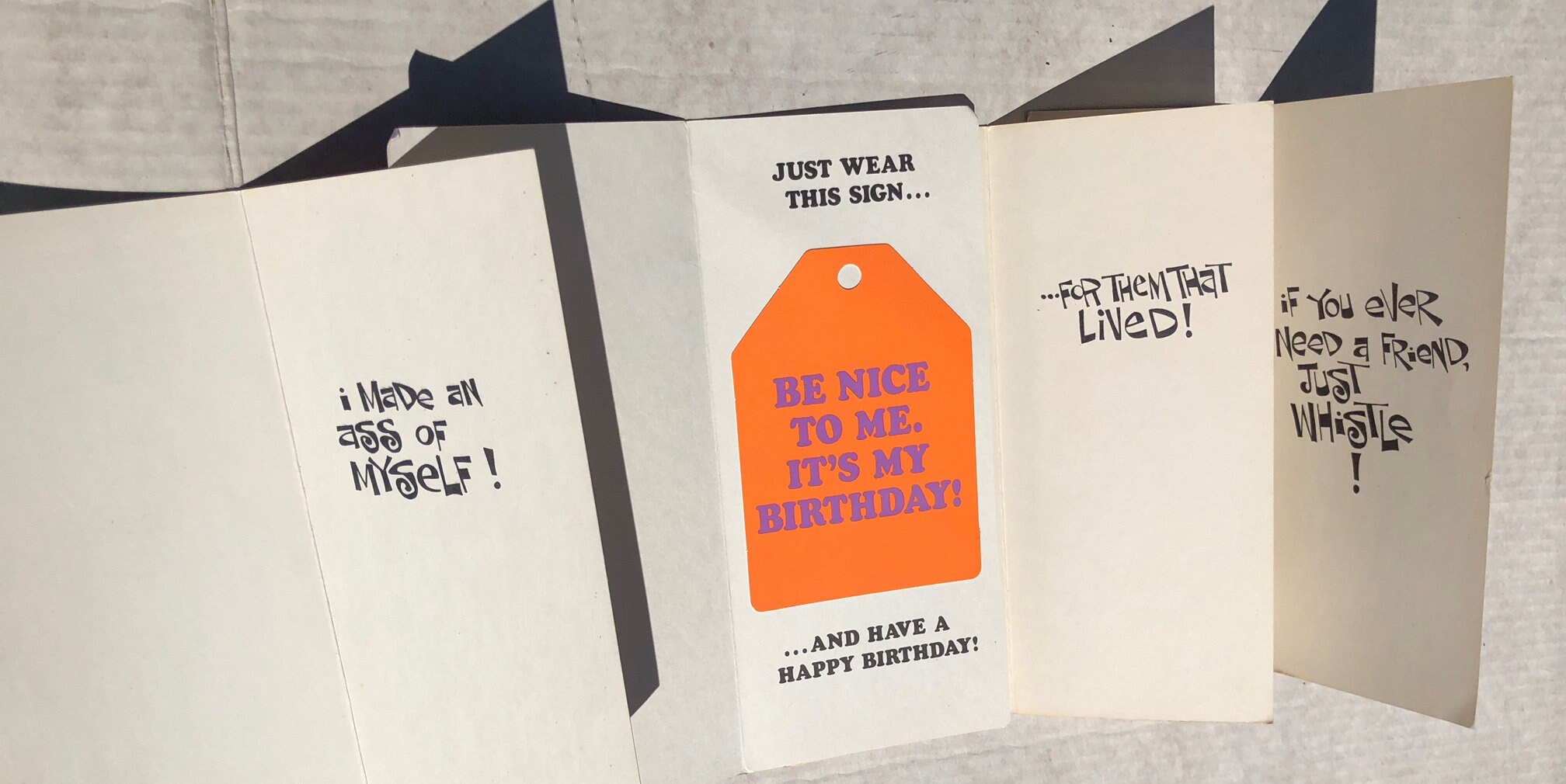 14 Wacky Mod GREETING CARDS From the 1960's & 70's Great Typography and ...