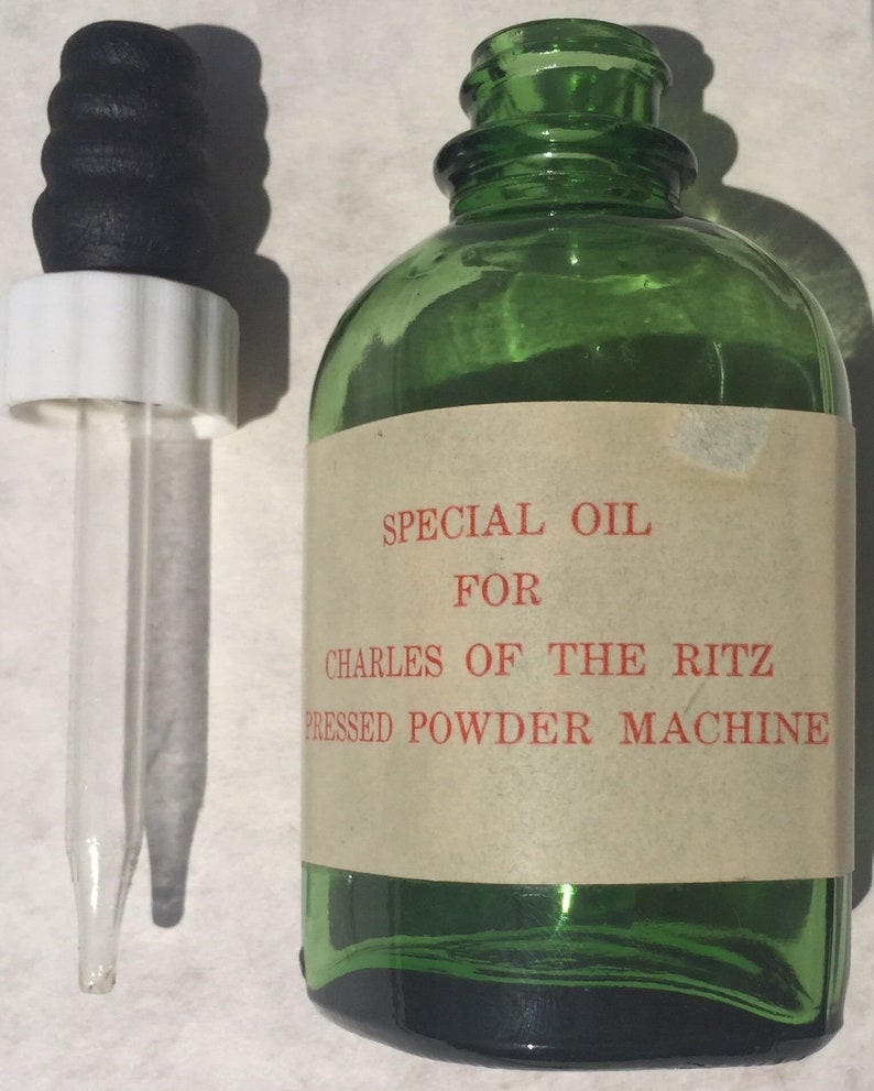 Vintage Green Bottle & Dropper for Charles of the Ritz Pressed Powder ...