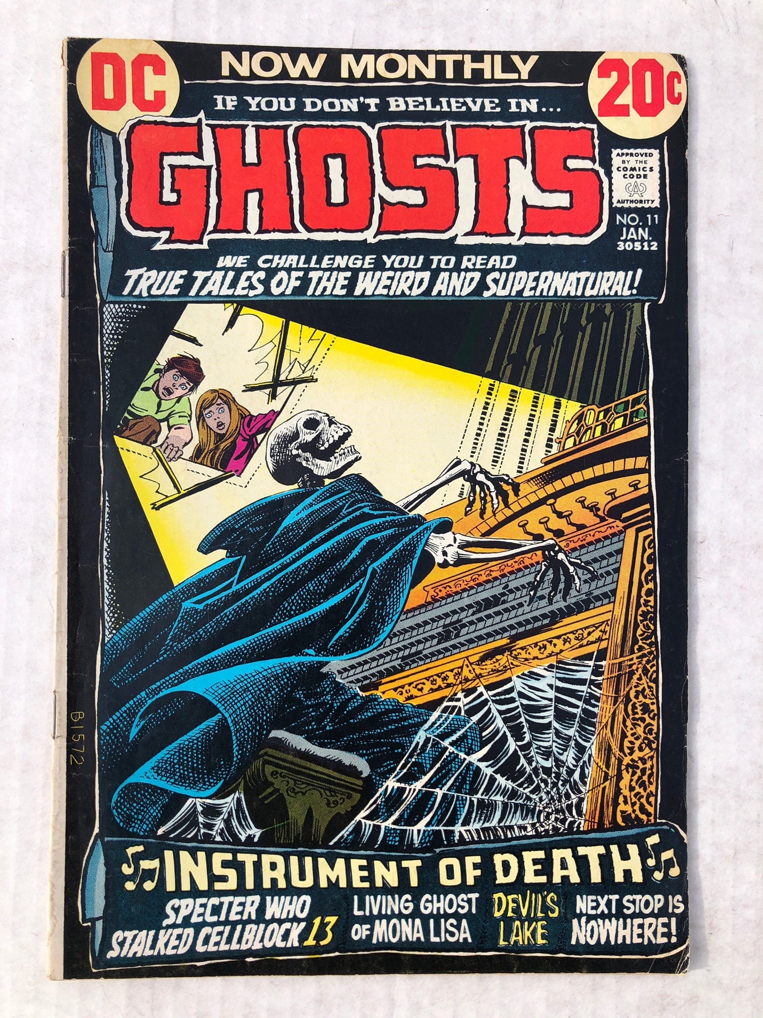 GHOSTS 11 1973 DC Comics Horror Comic Book Skeleton Organ Player Cover Nick Cardy E.R. Cruz - Etsy