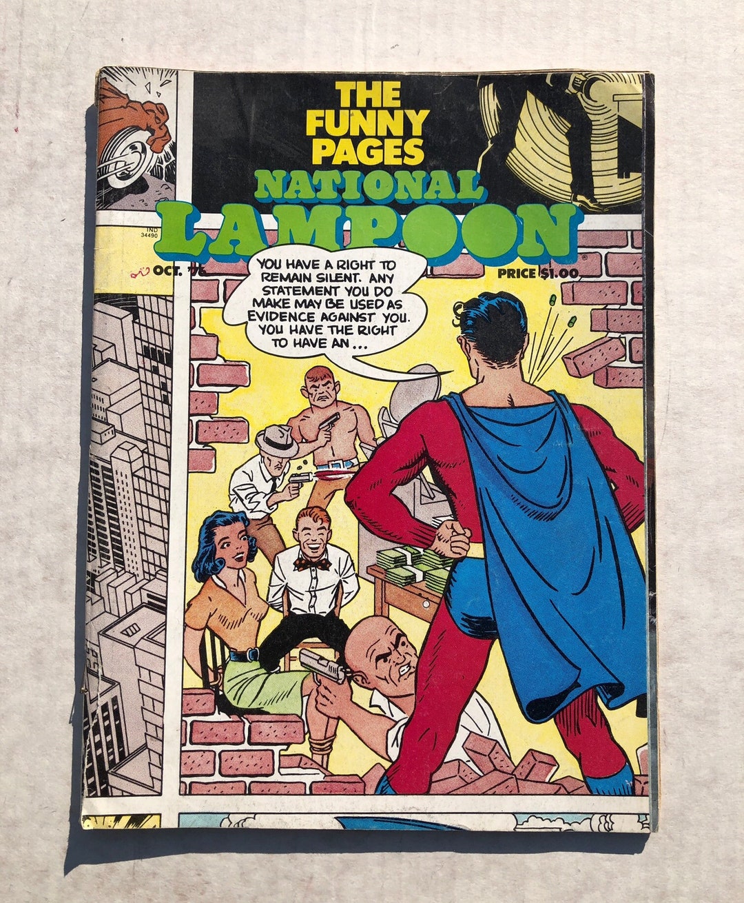 NATIONAL LAMPOON Octobet 1976 Funny Pages Issue Comics P.J. O'rourke ...