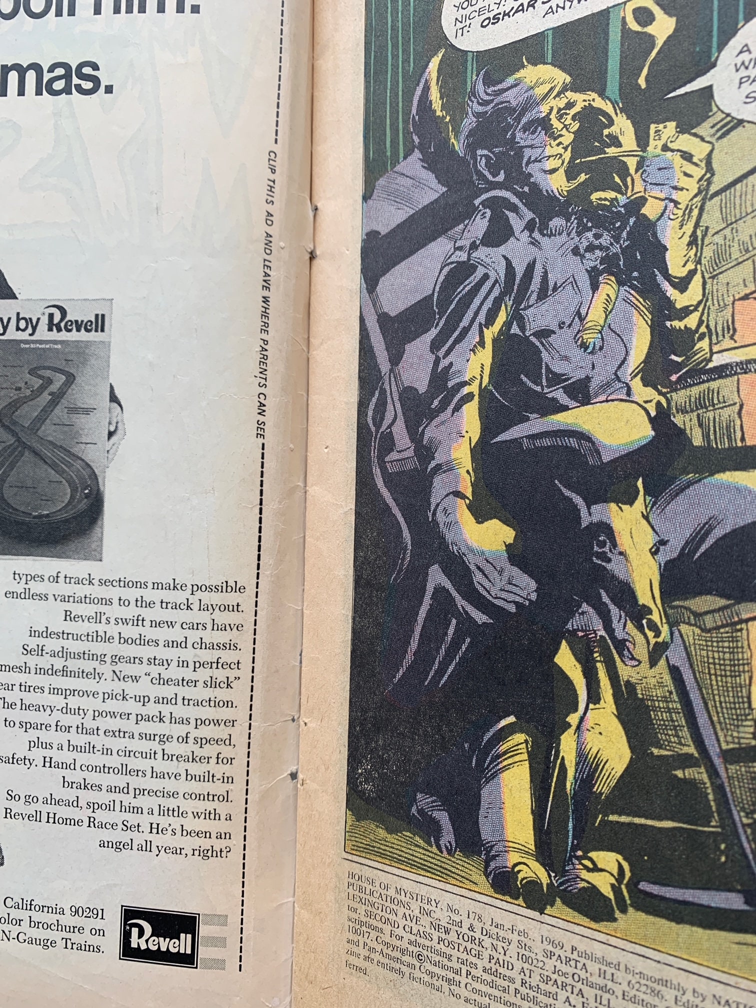 1969 HOUSE OF MYSTERY 178 D.C. Comic Book Neal Adams Joe Orlando Sergio ...