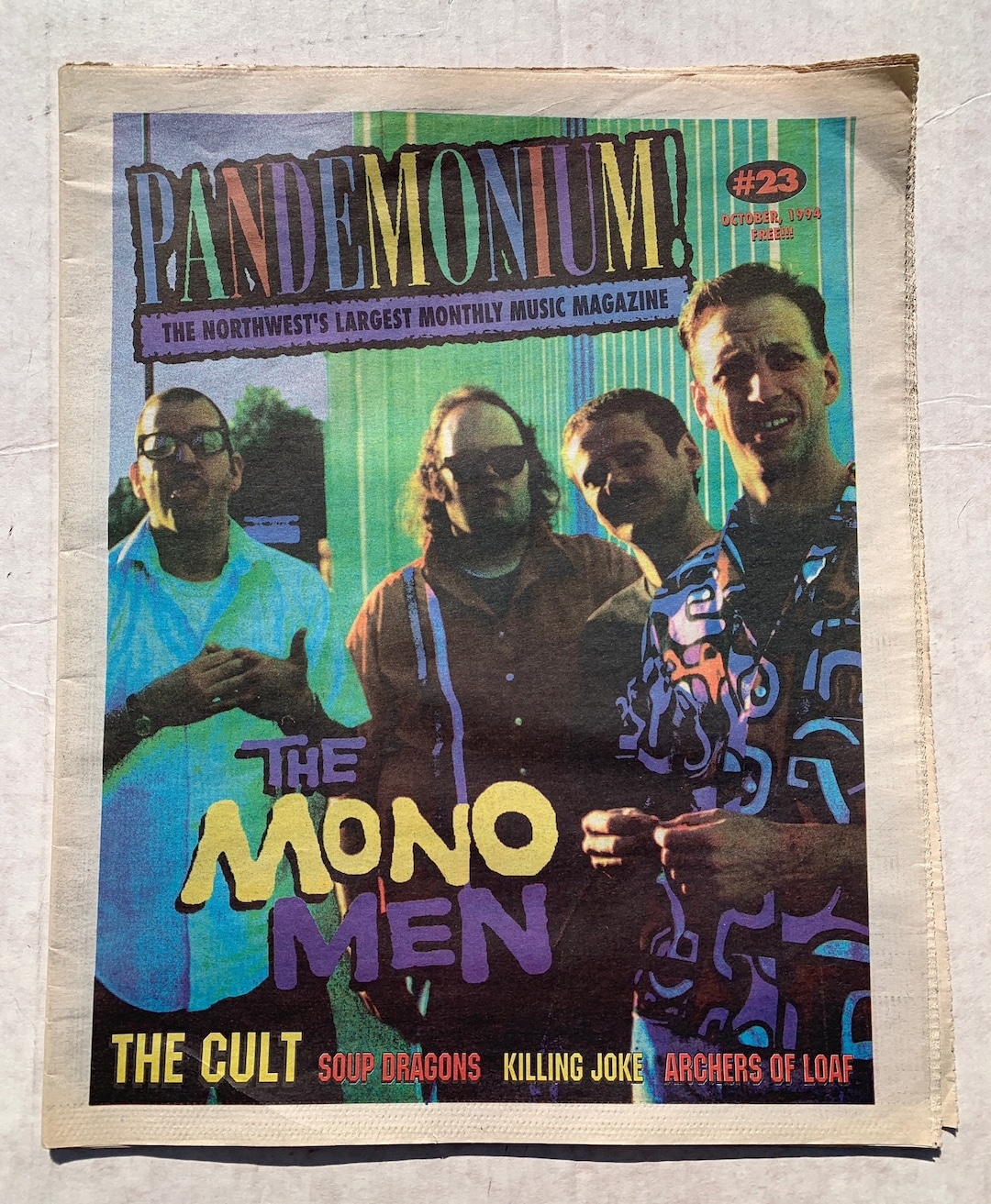 PANDEMONIUM 1994 Tacoma Mag Mono Men the Cult Killing Joke Seattle ...